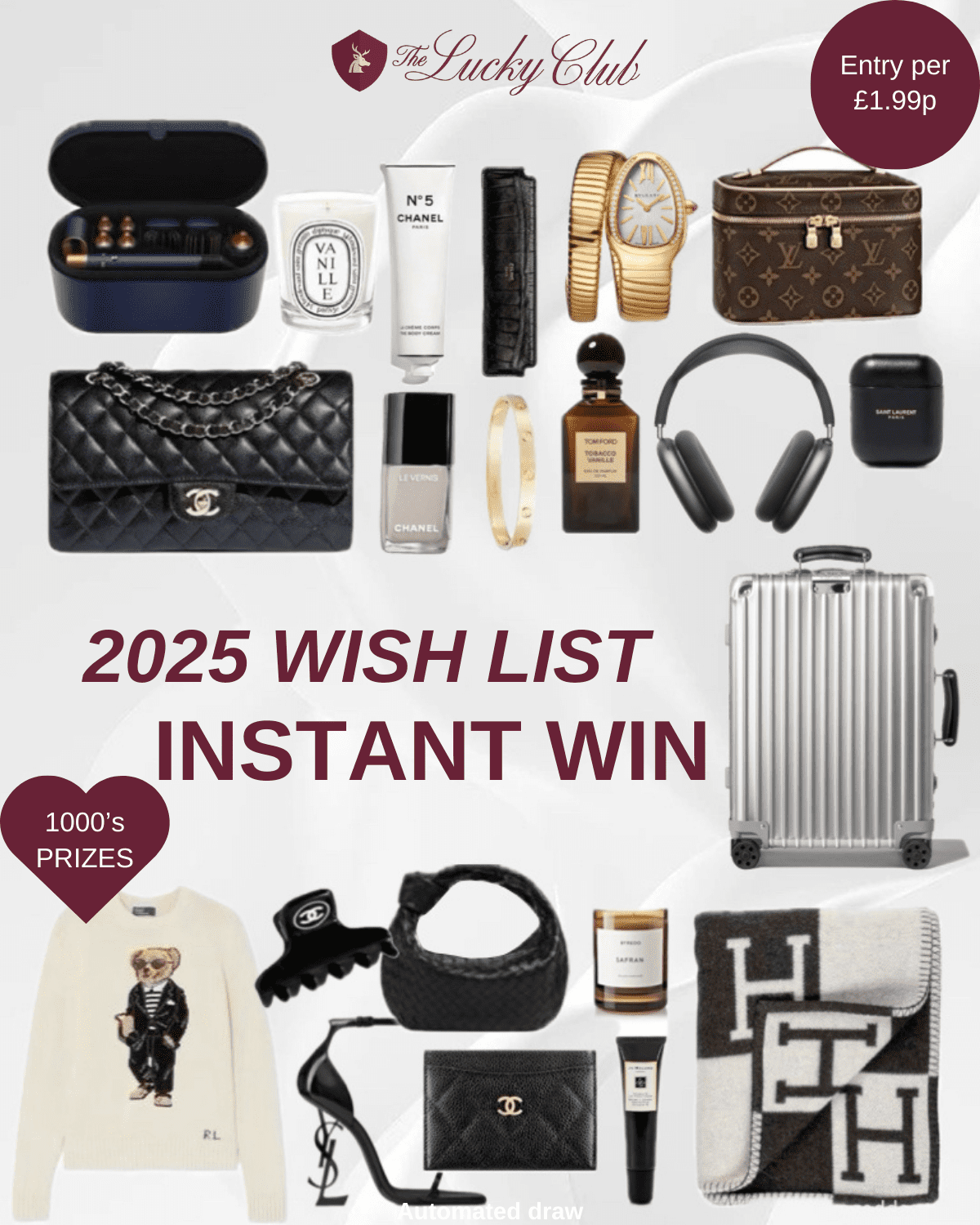 2025 Wish List Instant Win - The Lucky Club