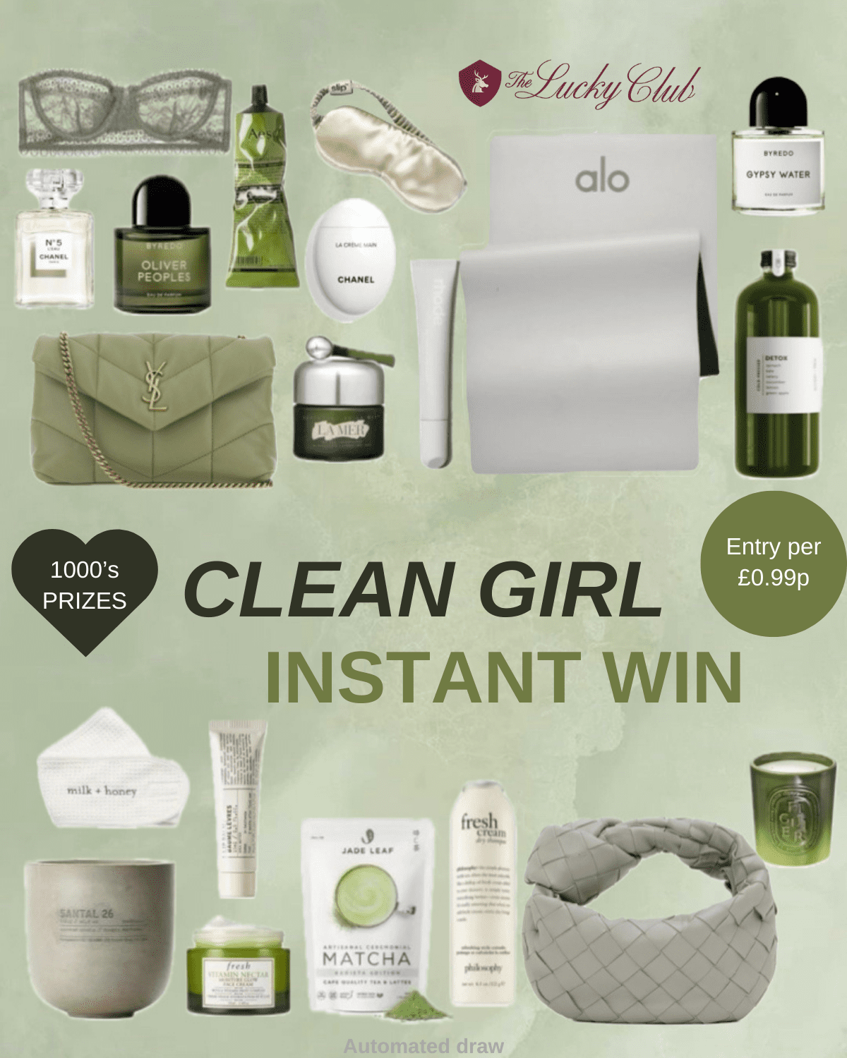 Clean Girl Instant Win! - The Lucky Club